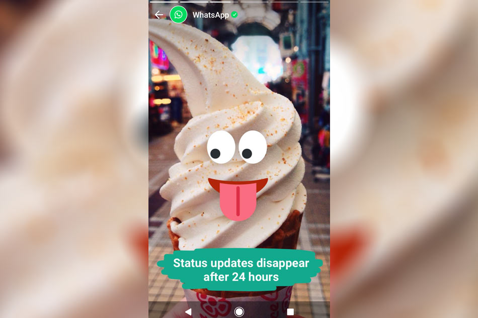 WhatsApp adds Snapchat-like disappearing status | ABS-CBN News WhatsApp adds Snapchat-like disappearing status | ABS-CBN News