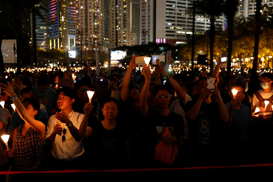 Thousands Gather At Hong Kong Tiananmen Vigil Abs Cbn News