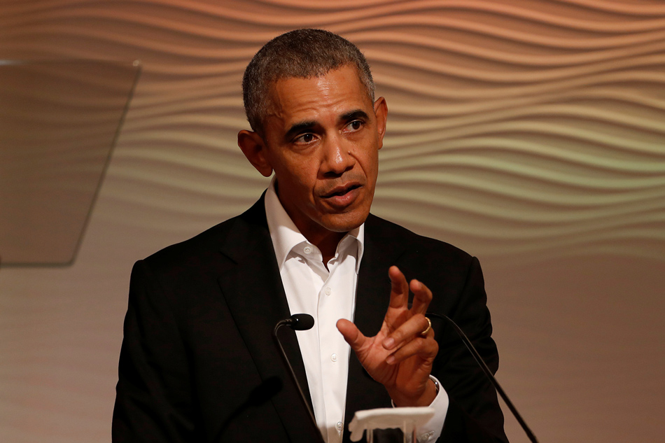 Obama digs at Trump over climate change | ABS-CBN News Obama digs at Trump over climate change | ABS-CBN News