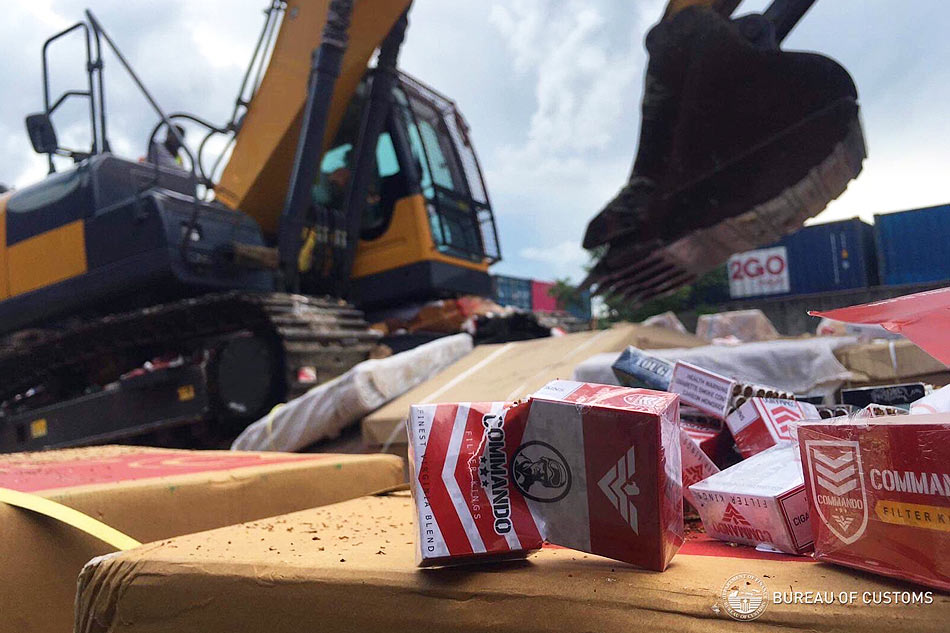 Higit P180-M halaga ng smuggled na sigarilyo winasak sa Zamboanga City ... Higit P180-M halaga ng smuggled na sigarilyo winasak sa Zamboanga City ...