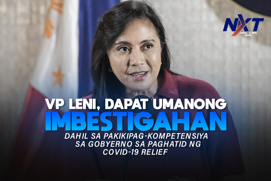 VP Robredo, dapat umanong imbestigahan dahil sa pakikipagkompetensiya ... VP Robredo, dapat umanong imbestigahan dahil sa pakikipagkompetensiya ...