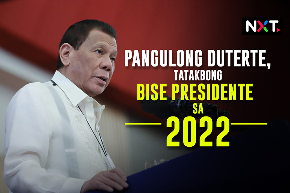 Pangulong Duterte, tatakbong bise presidente sa 2022 | ABS-CBN News Pangulong Duterte, tatakbong bise presidente sa 2022 | ABS-CBN News