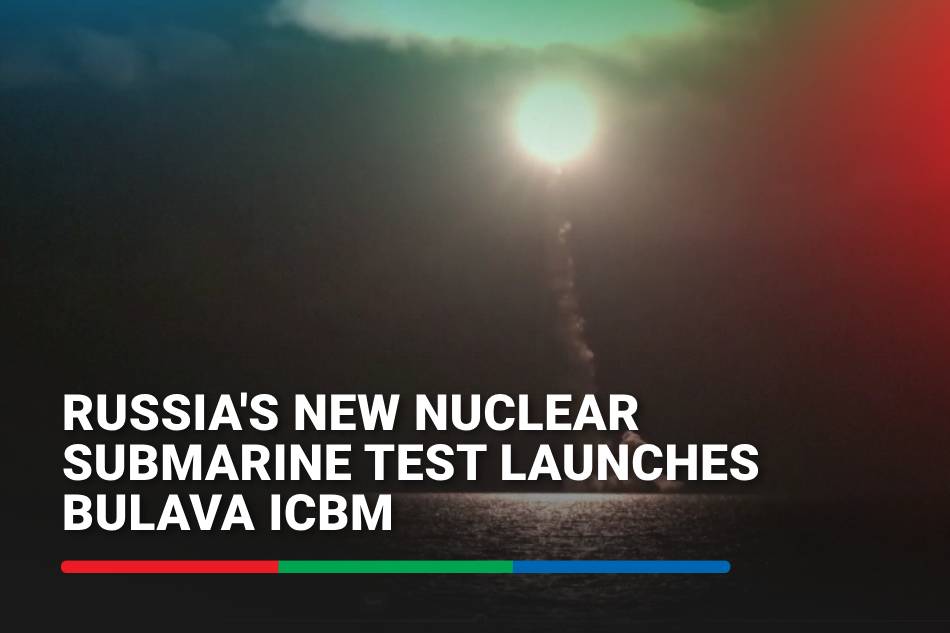 Russias New Nuclear Submarine Test Launches Bulava Icbm Abs Cbn News