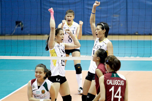 Ust Routs Up In Uaap Womens Volleyball Abs Cbn News